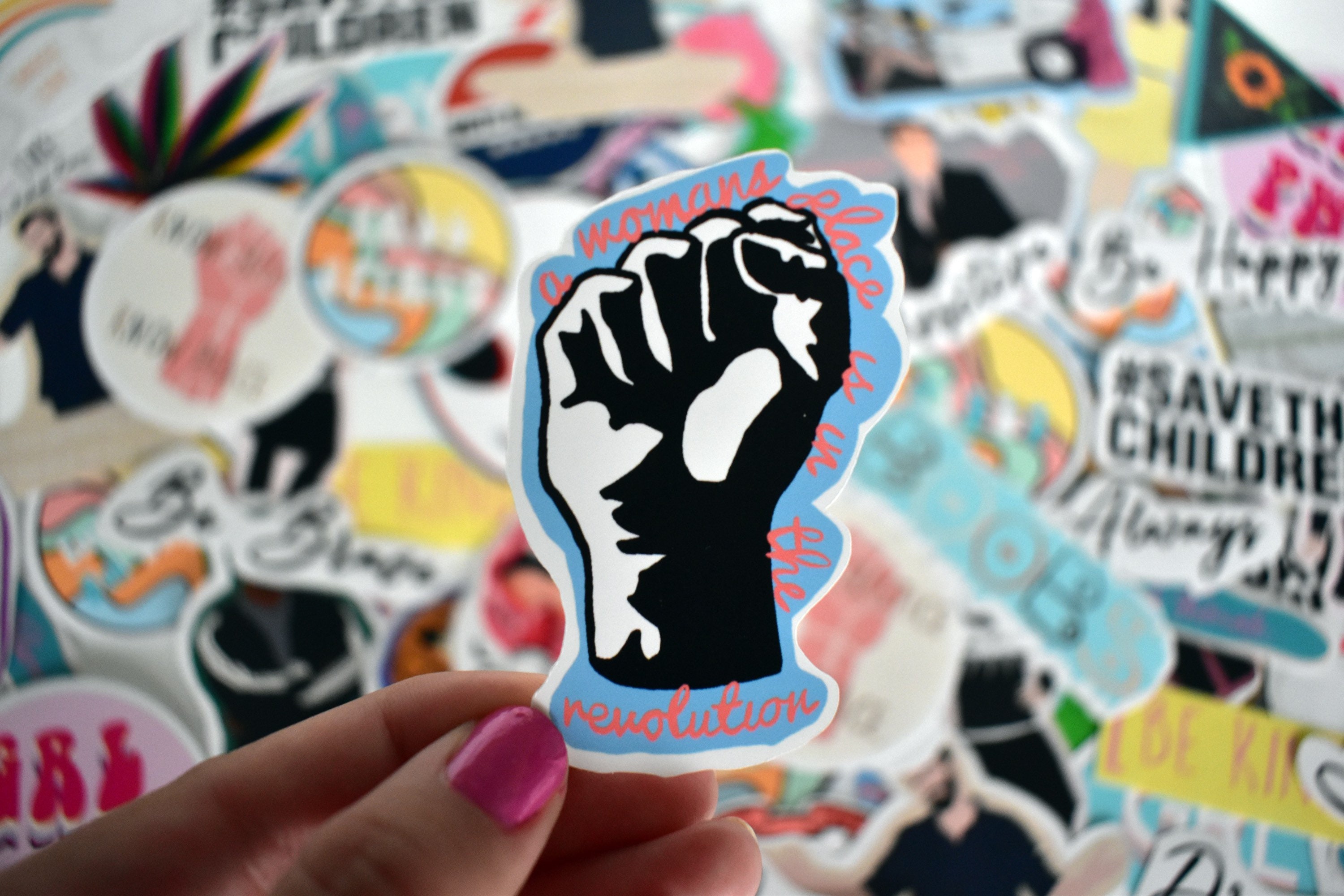Feminist Sticker Pack Pegatinas Feministas Brillantes Etsy
