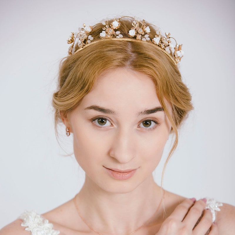 Gold Tiara - Etsy