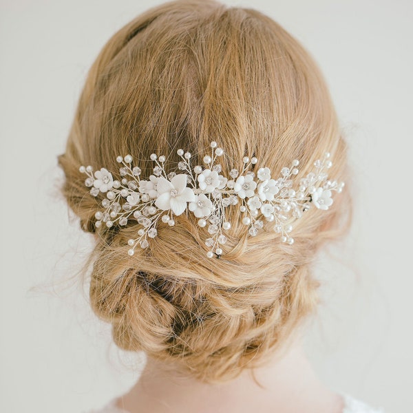 Flower Hair Comb - Etsy