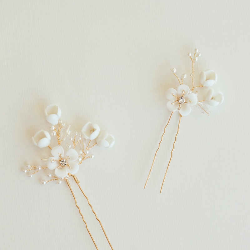 Gold Flower Hair Pin - Etsy