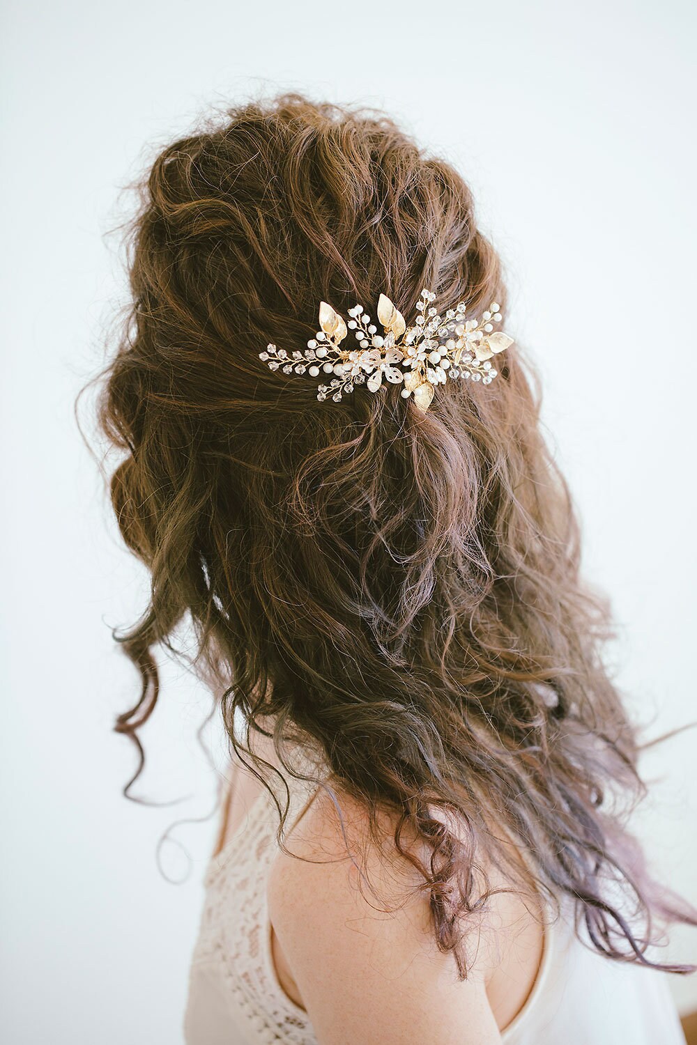 Gold Hair Comb Gold Leaf Hair Comb Gold or Silver Comb Gold - Etsy