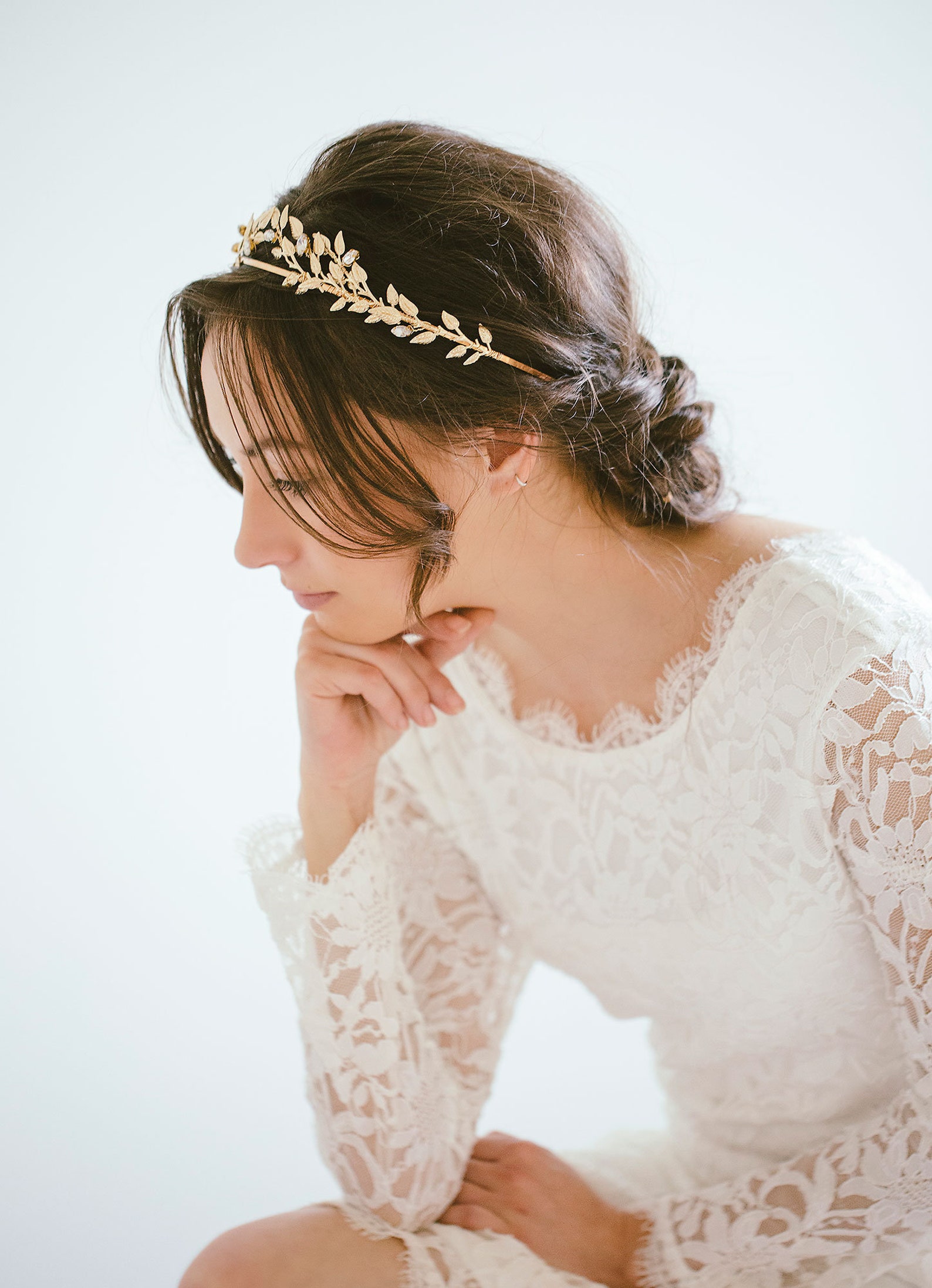 Leaf Bridal Tiara Wedding Tiara Gold Bridal Crown Gold Leaf - Etsy