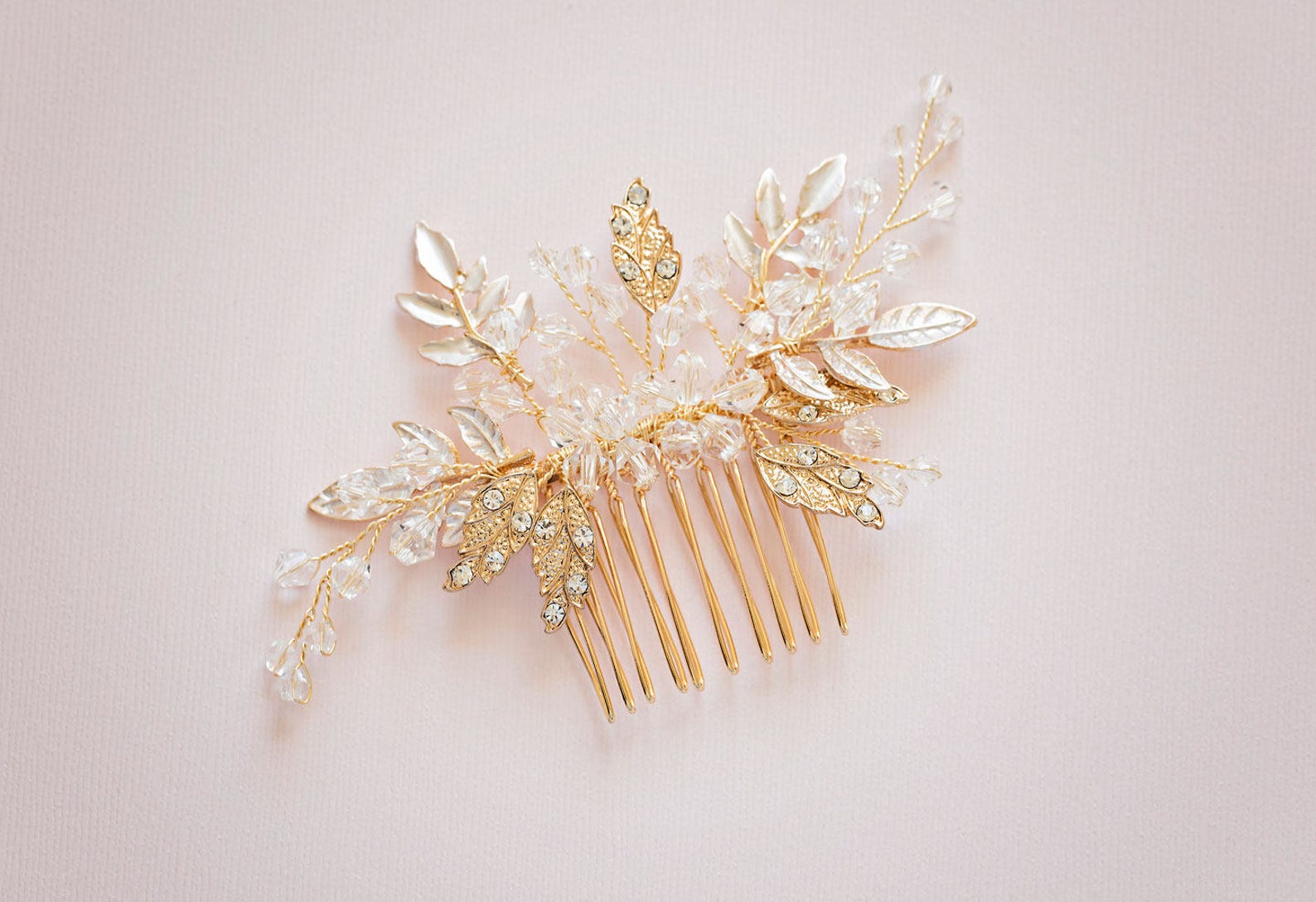 Gold Hair Comb Gold Leaf Hair Comb Silver Hair Comb Gold - Etsy