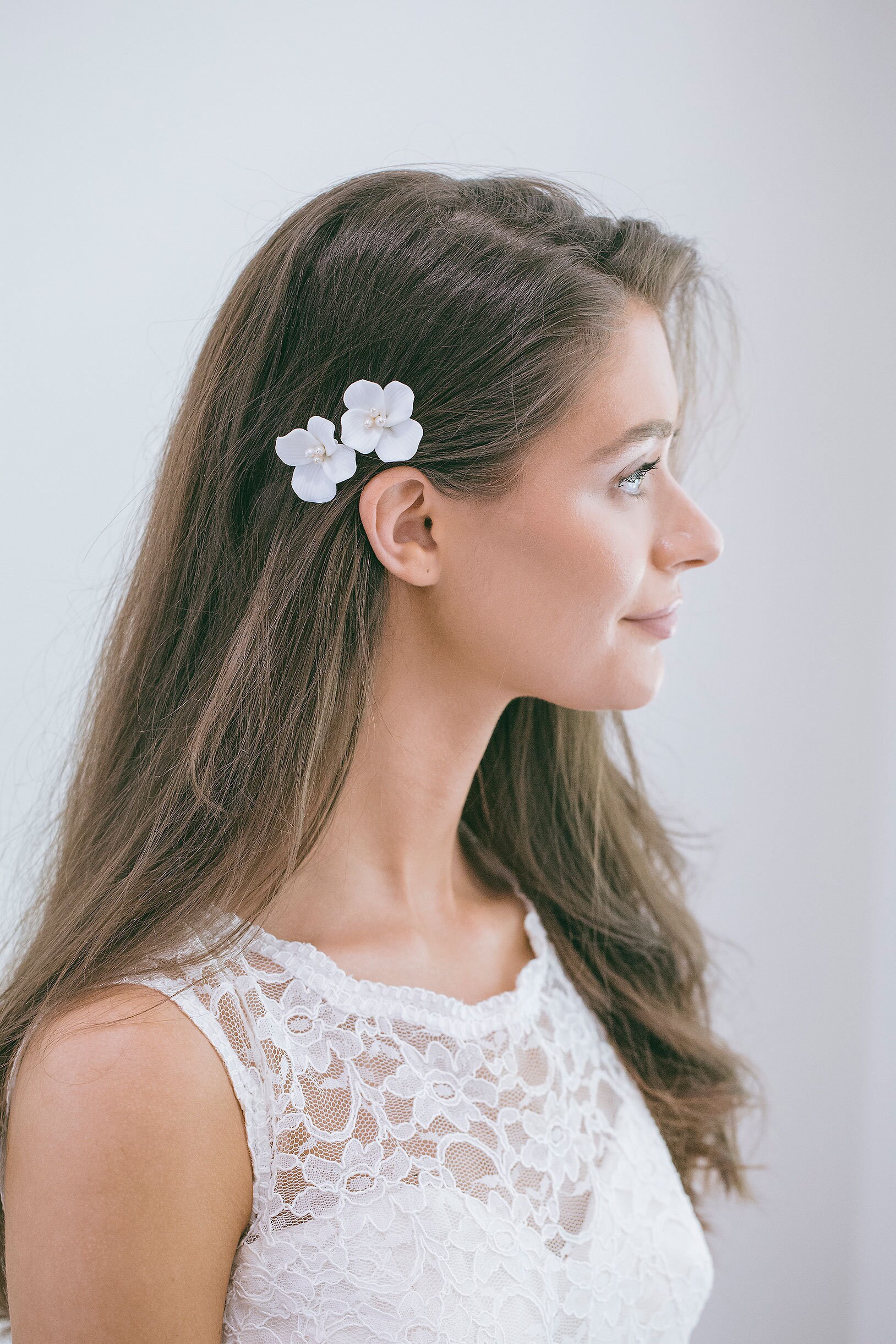 Bridal Hair Pin Floral Flower Hair Pins Bridal Hair Pins | Etsy