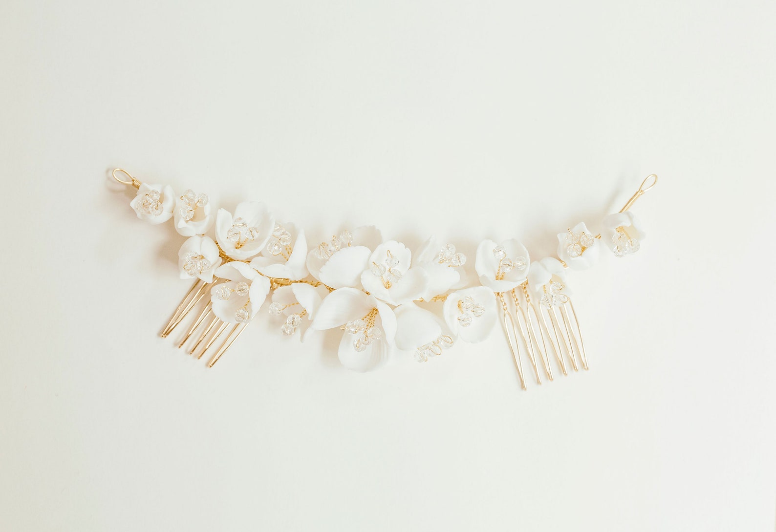 Bridal Ivory Floral Hair Comb Flower Hair Comb Bridal Hair - Etsy