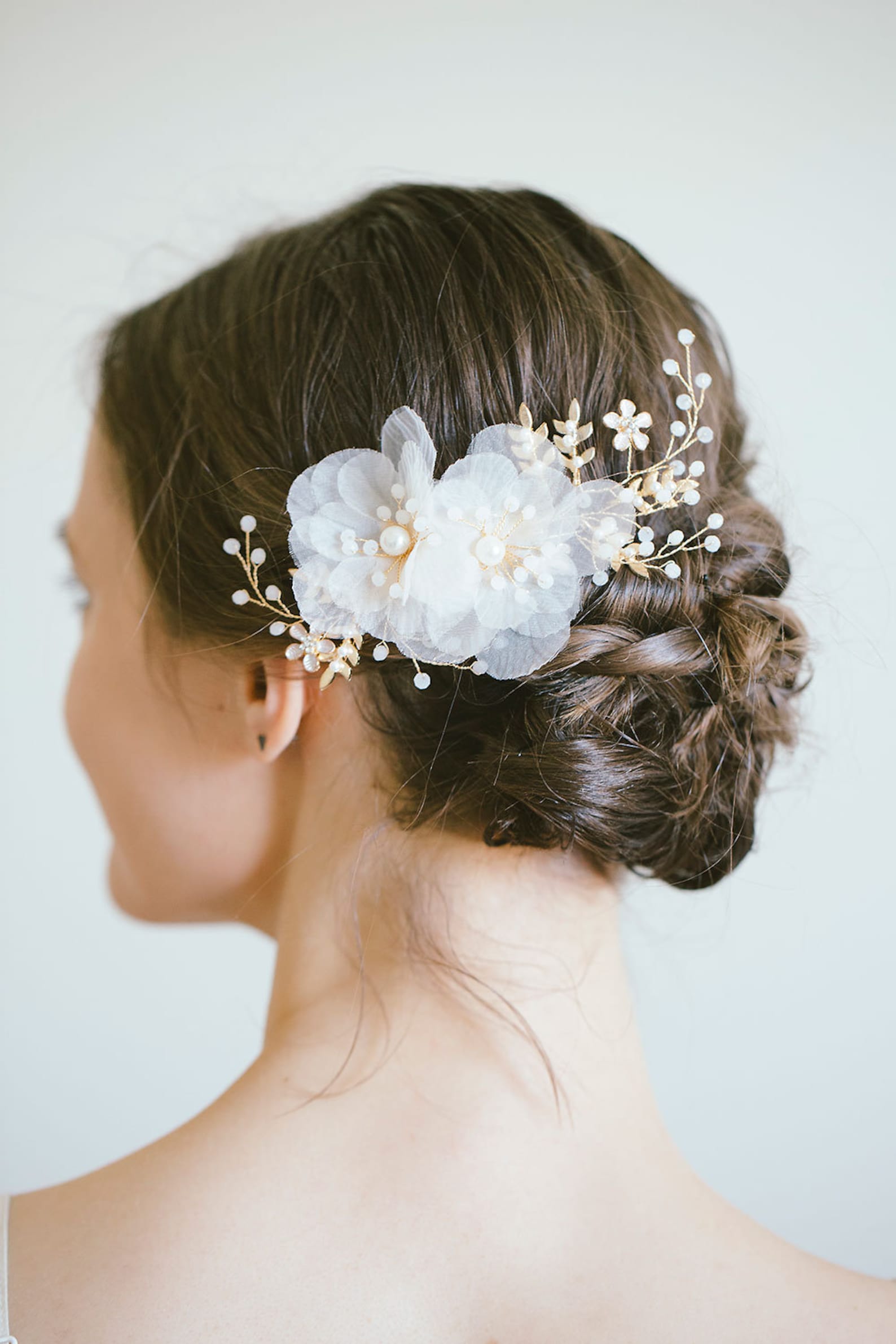 Bridal Flower Hair Comb Flower Hair Comb Wedding Hair Comb | Etsy