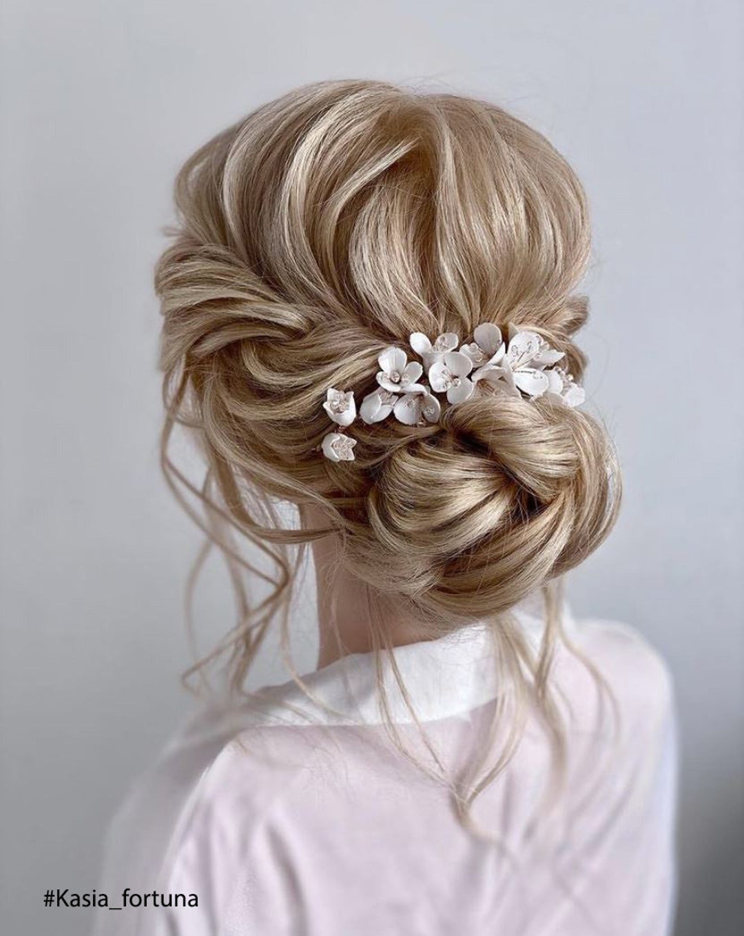 Bridal Ivory Floral Hair Comb, Flower Hair Comb, Bridal Hair Flower ...