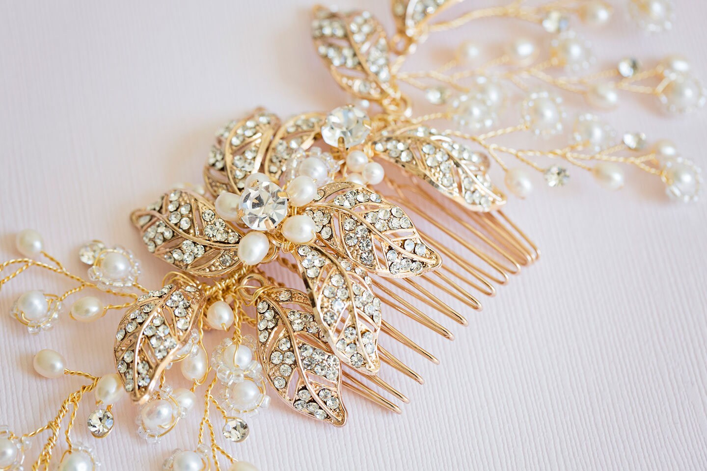 Gold Hair Comb, Gold or Silver Hair Vine, Rose Gold Hair Vine, Gold ...