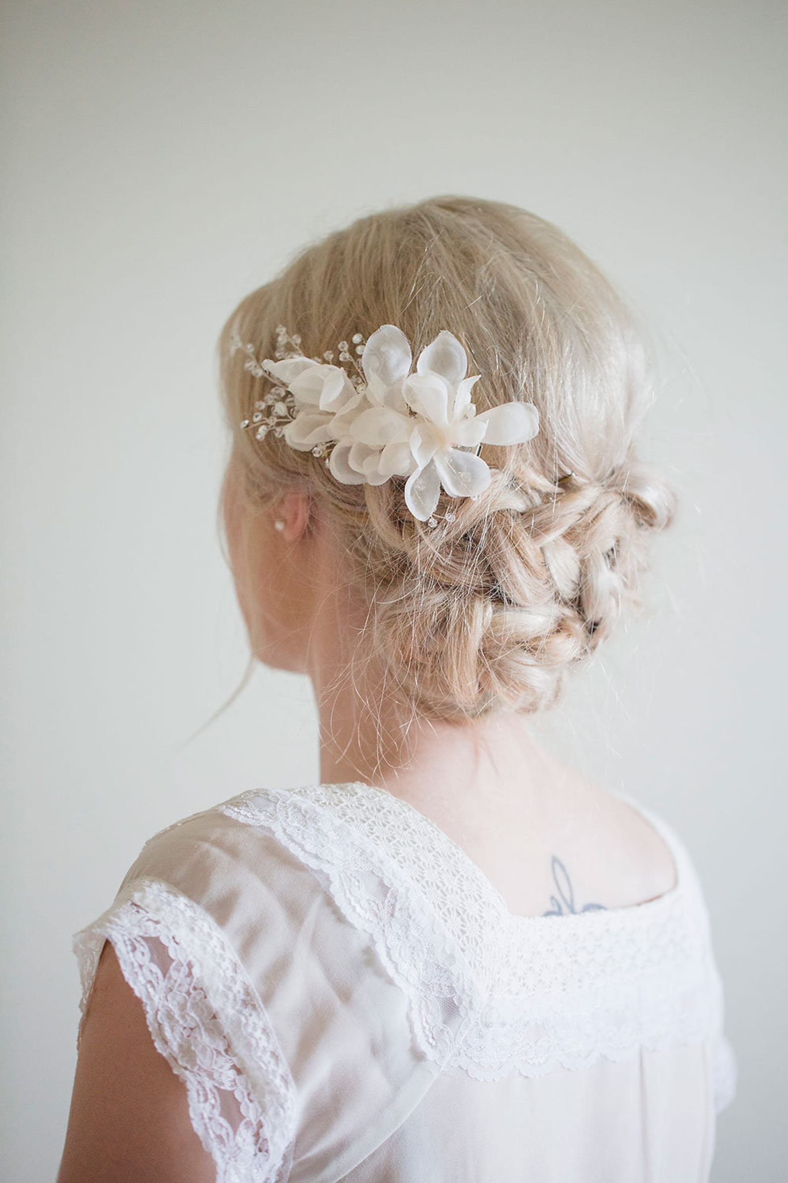 Bridal Silk Flower Flower Hair Clip Bridal Flower Comb Silk - Etsy