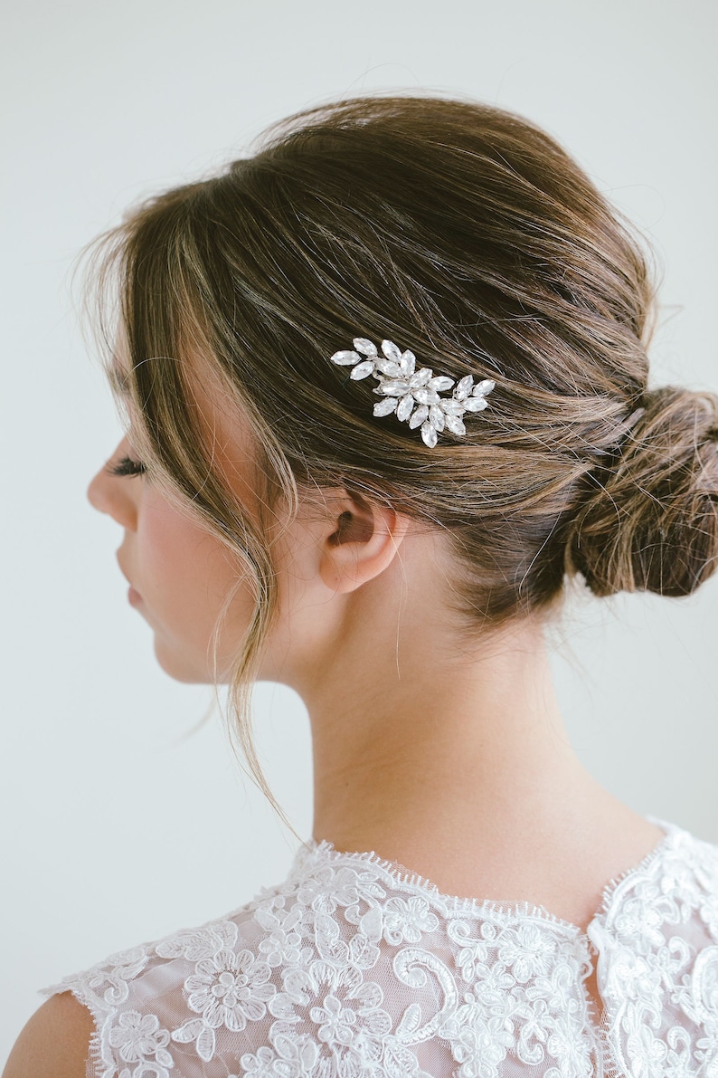 Crystal Swarovski Wedding Bridal Hair Comb, Bridal Side Hair Comb ...