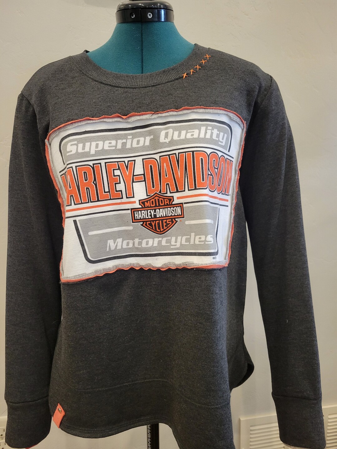 Sweatshirt Remake Harley Davidson - Etsy