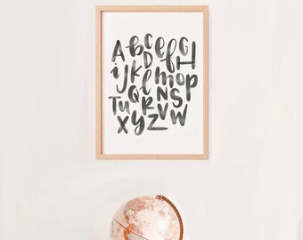 Classroom Decor. Cursive Alphabet Letters. Classroom Sign. Vintage ...