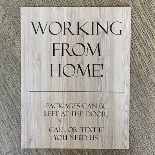 Working Inside Door Sign Work at Home Door Magnet Do Not - Etsy