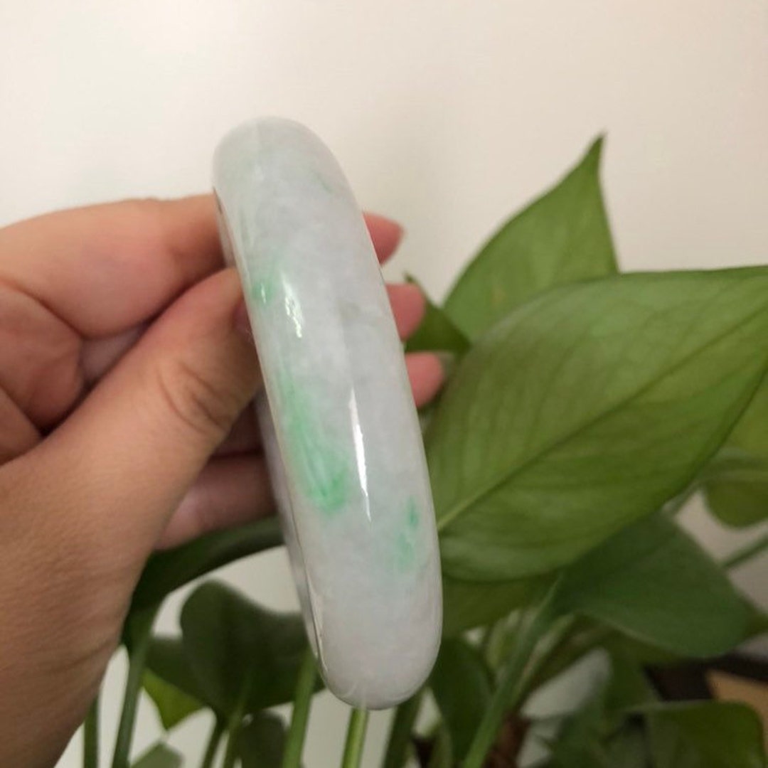 Jade Bangle 58mm-light Green/ A Grade Jadeite Jade Bangle-natural ...