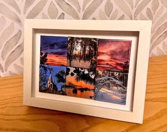 Photo Magnet Table Top Stand | 2x2” Magnet Display | Holiday Gift ...
