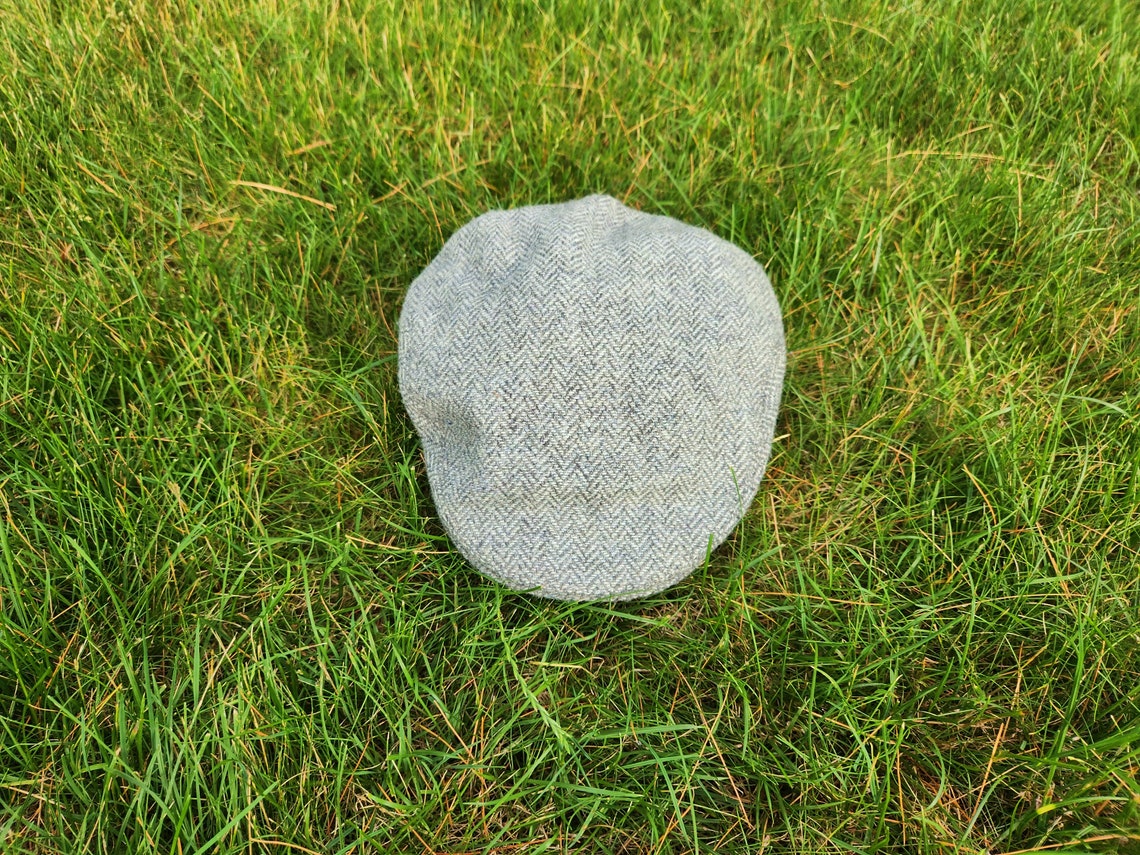 Vintage Tweed Hat Flat Cap Cabbie Jonathan Richard Newsboy Wool Men's ...