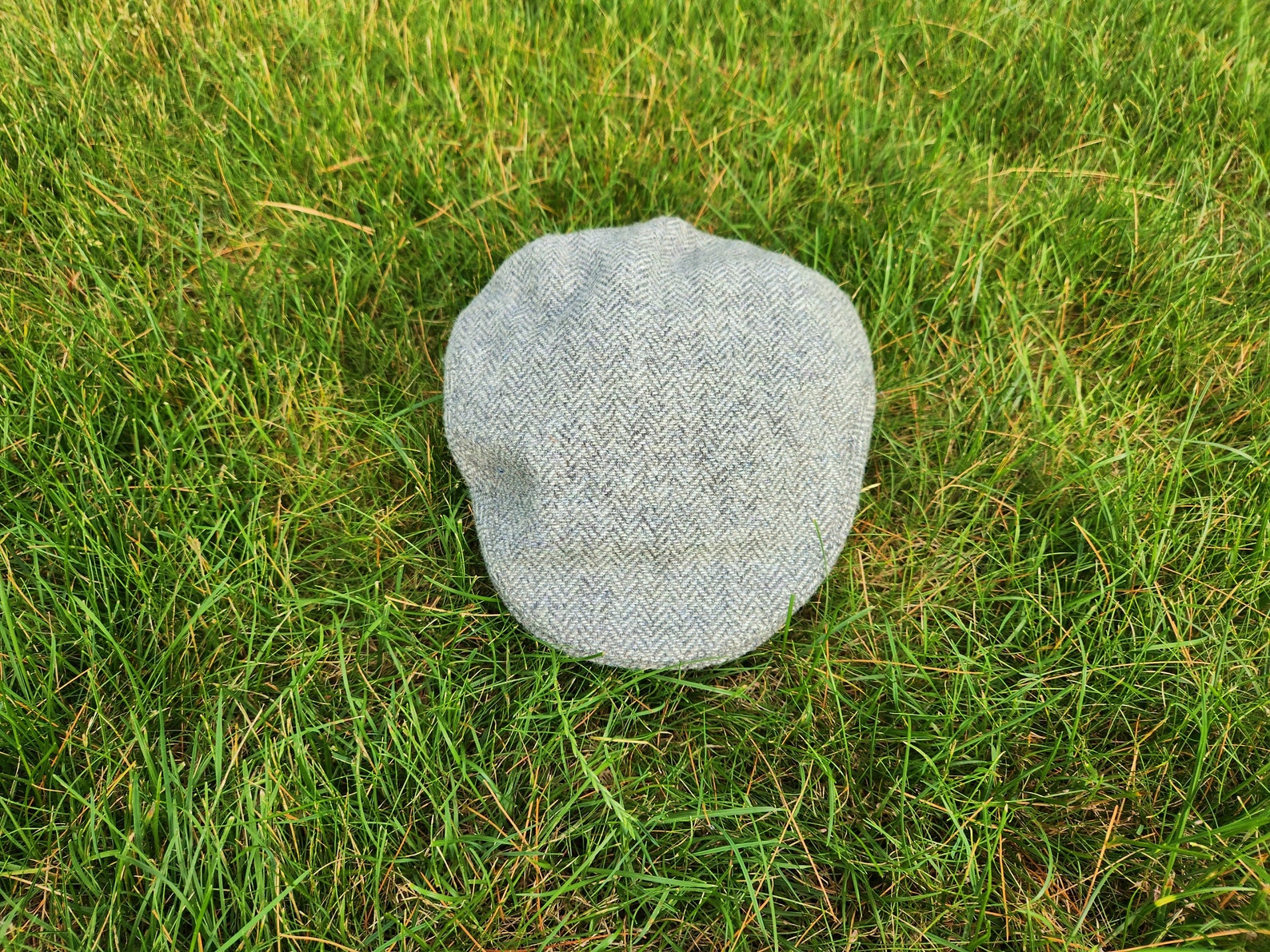 Vintage Tweed Hat Flat Cap Cabbie Jonathan Richard Newsboy Wool Men's ...