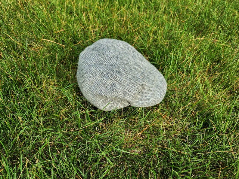 Vintage Tweed Hat Flat Cap Cabbie Jonathan Richard Newsboy Wool Men's ...