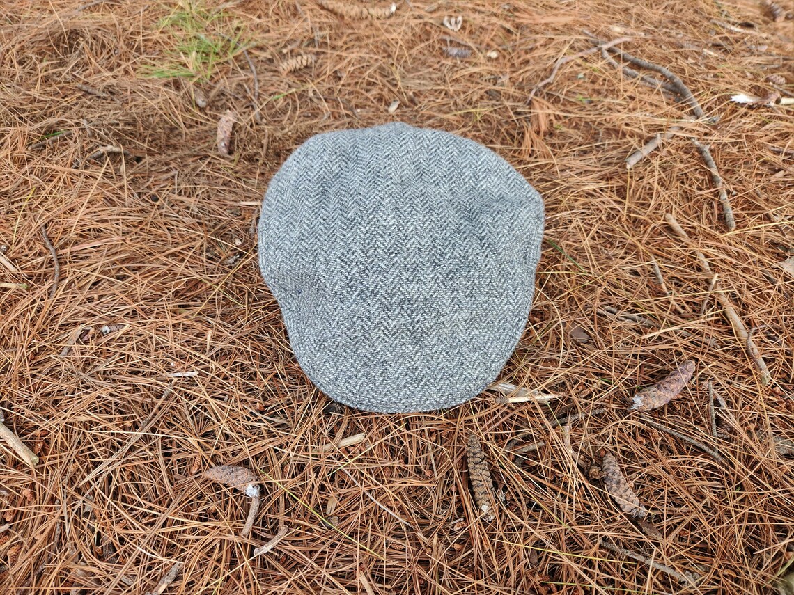 Vintage Tweed Hat Flat Cap Cabbie Jonathan Richard Newsboy Wool Men's ...