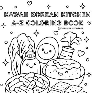 korean food coloring pages