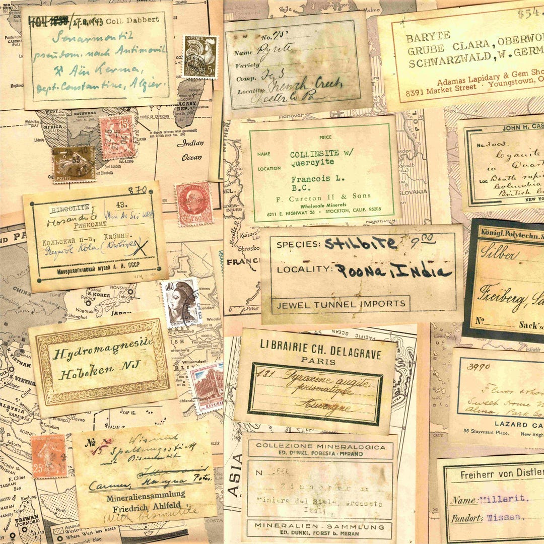 Vintage Paper Labels Digital Download for Scrapbooking, DIY Albums ...