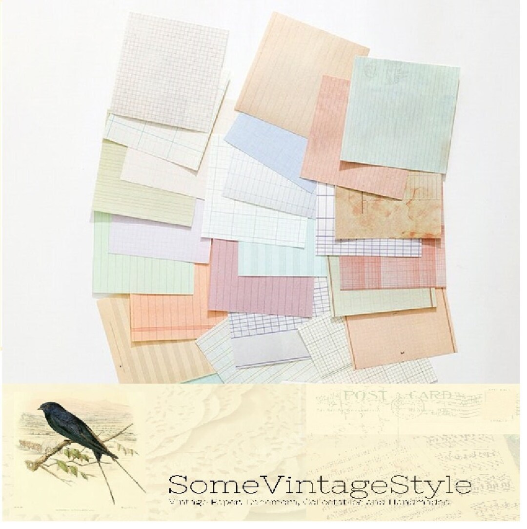 Retro Vintage Style Writable Note Paper Decorative Office Journal ...