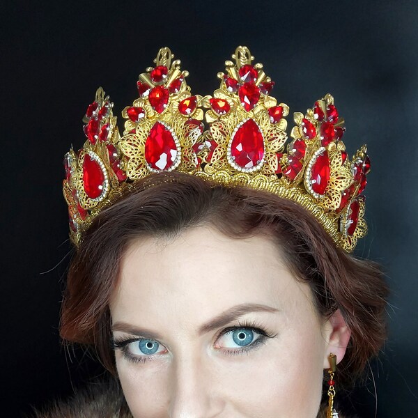 Red Queen Crown - Etsy