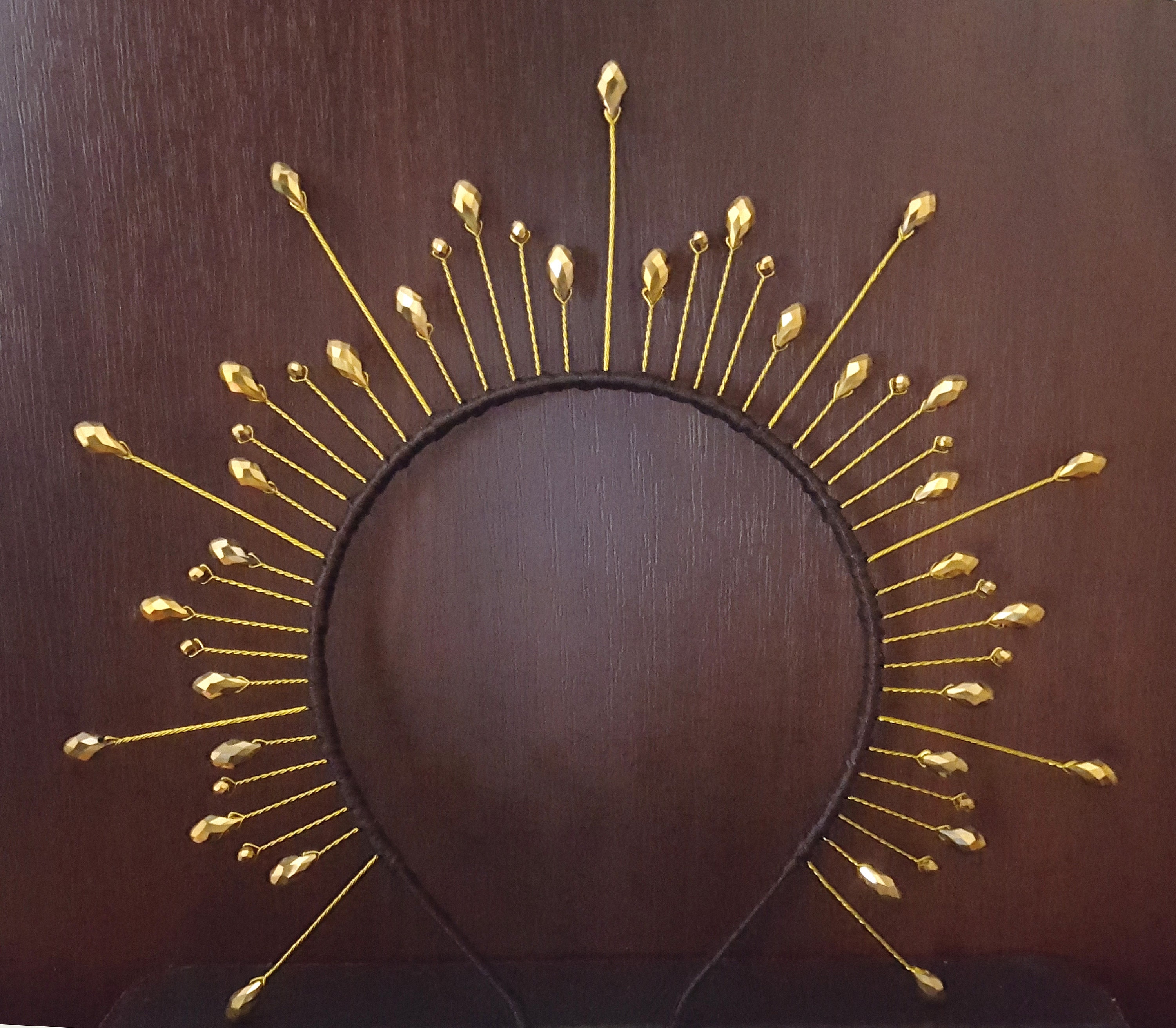 Corona de cristal corona negra corona de boda negra tocado | Etsy España