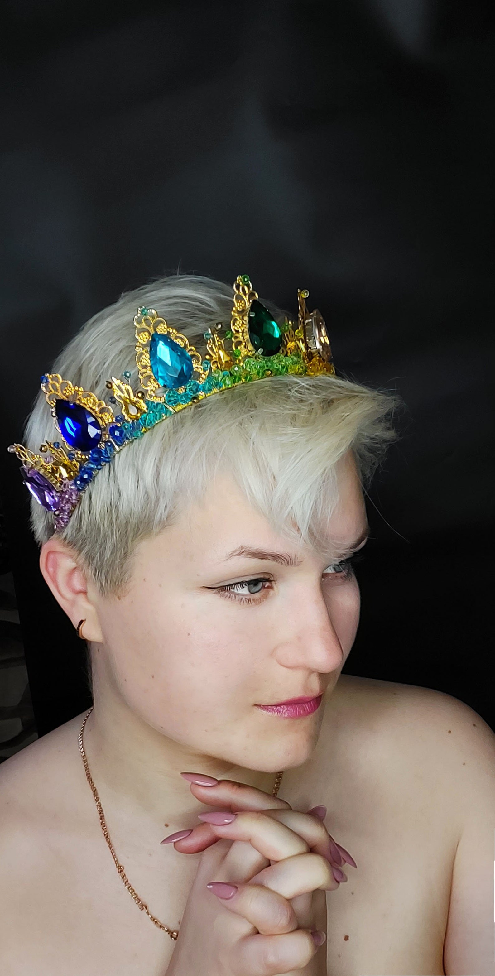 Rainbow Tiara, Lgbt Crown, Lesbian Headpiece,lgbt Jewelry, Gay Pride ...