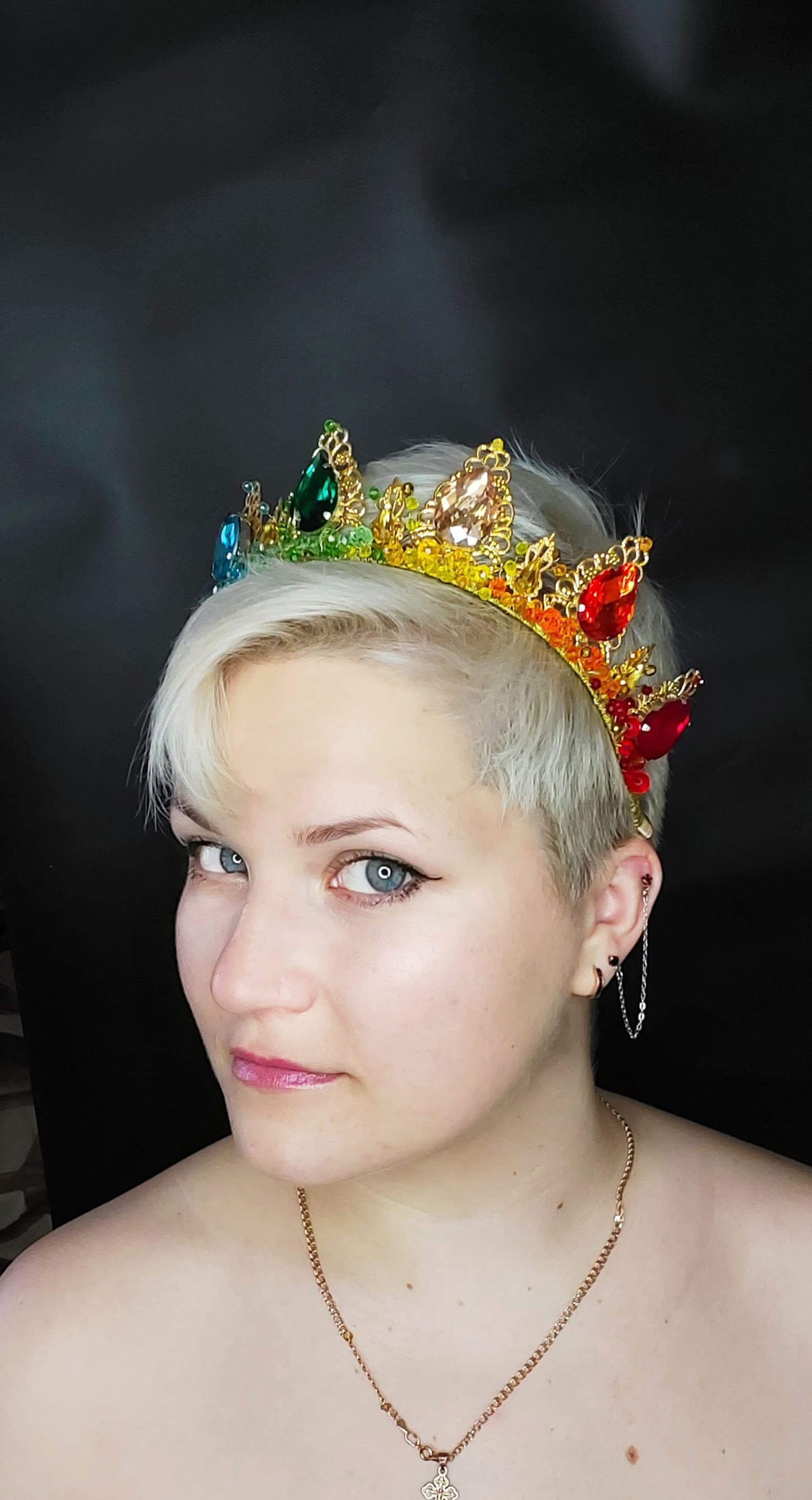 Rainbow Tiara, Lgbt Crown, Lesbian Headpiece,lgbt Jewelry, Gay Pride ...
