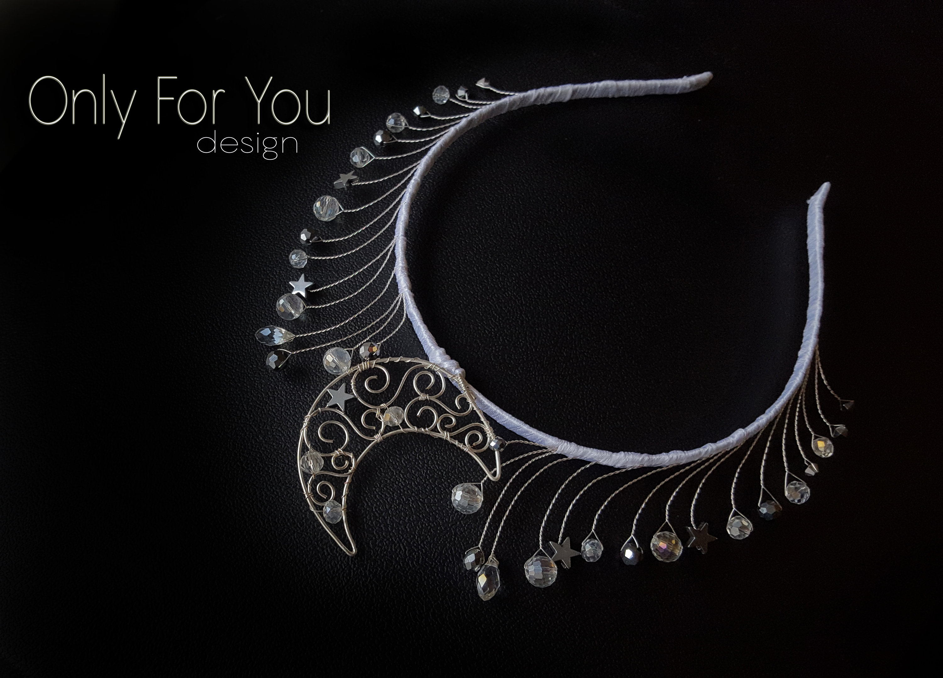 Moon Crown Star Crowncrystal Crownbridal Crownmoon | Etsy