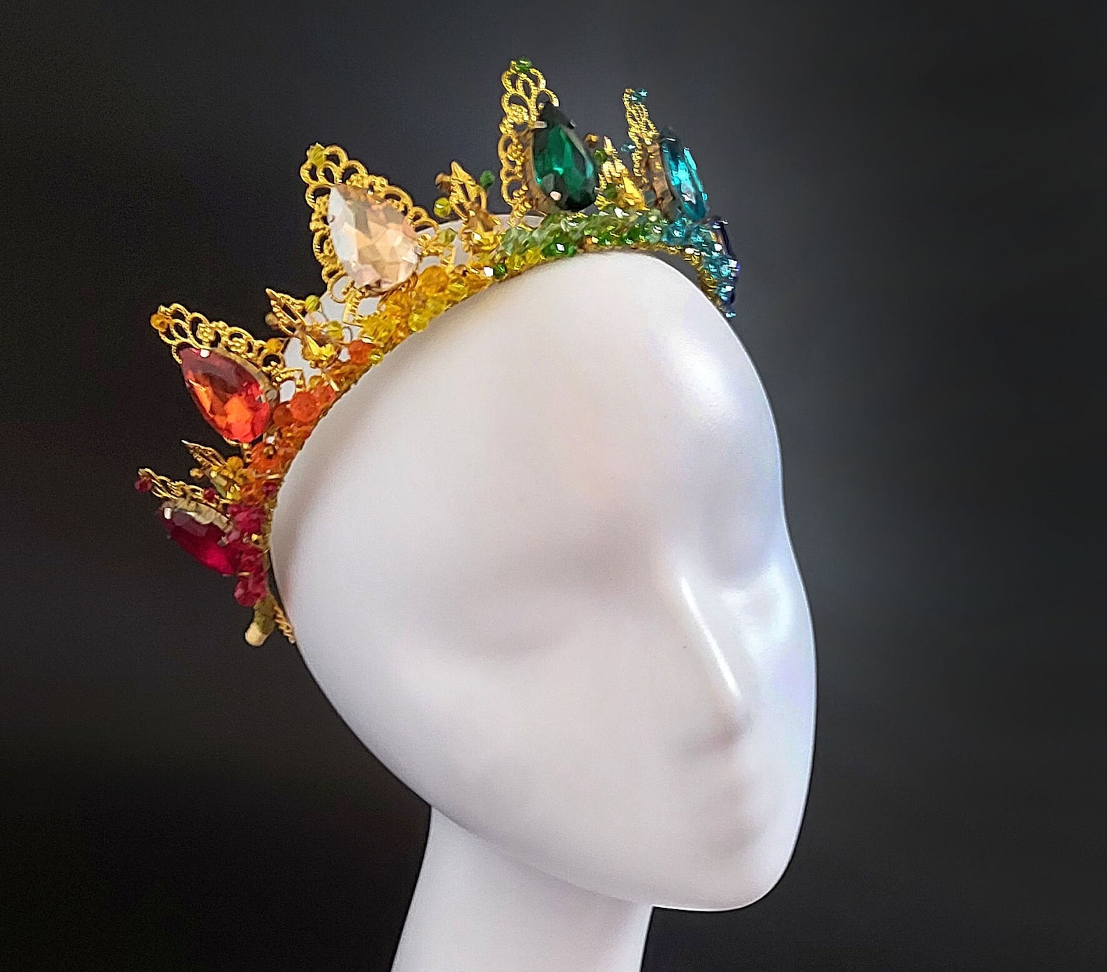Rainbow Tiara, Lgbt Crown, Lesbian Headpiece,lgbt Jewelry, Gay Pride ...