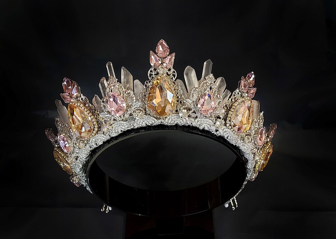 Fairy Princess Tiara,raw Crystal Crown, Fairy Crown,goddess Crown,fairy ...
