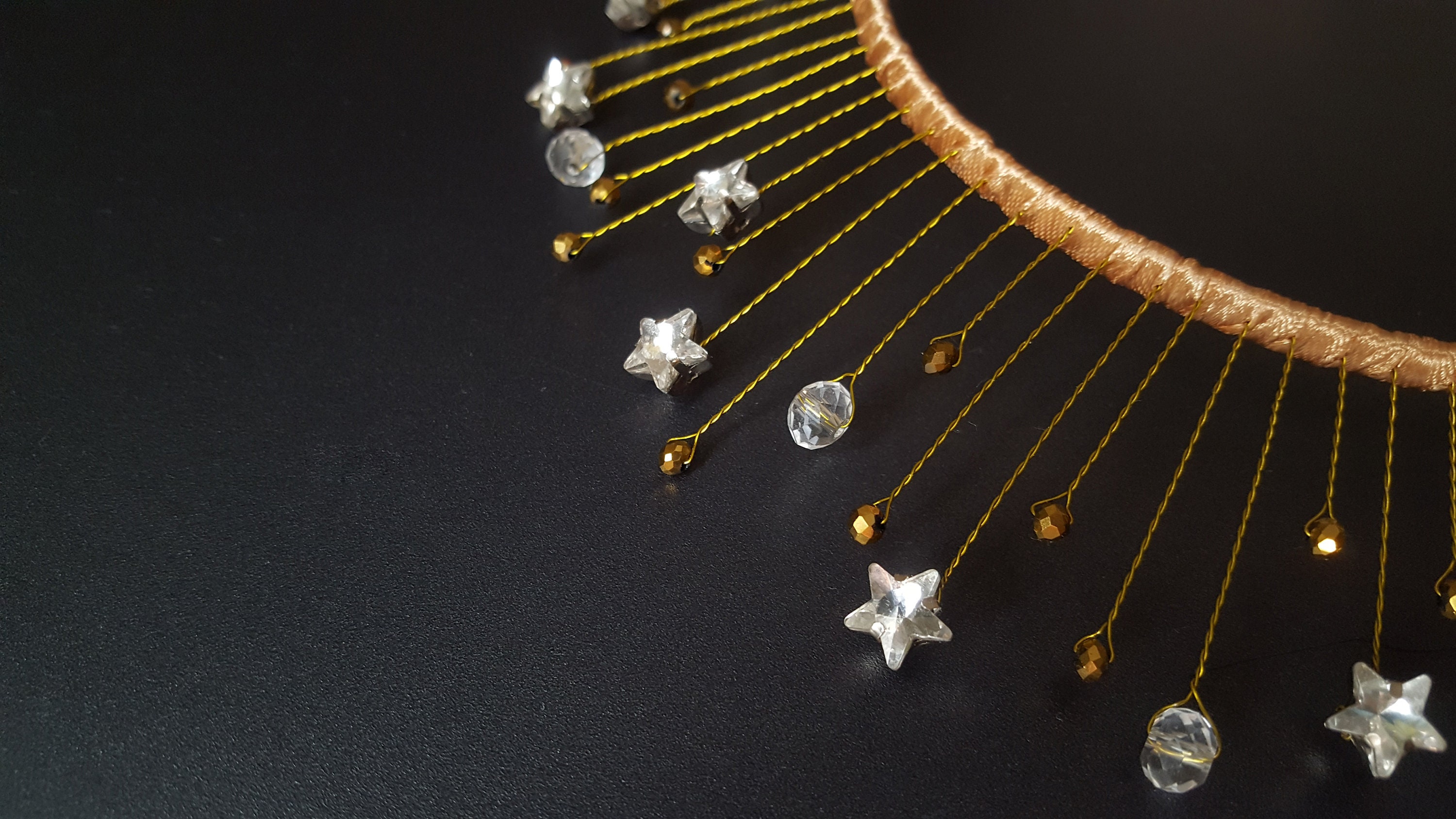 Star Crowncrystal Crowncelestial Crownwedding Tiaragold - Etsy