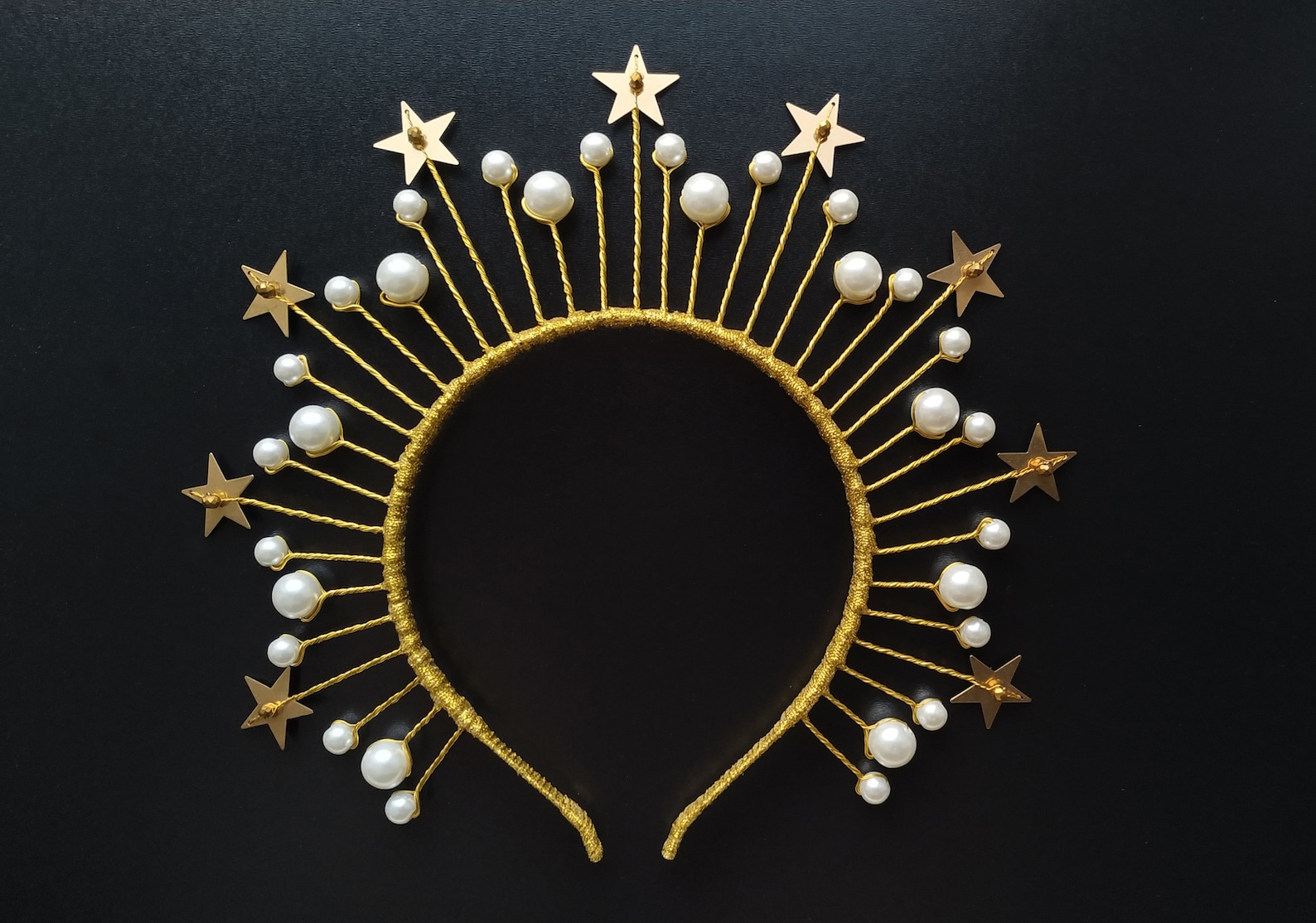 Couronne de perle couronne détoile diadème de couronne | Etsy