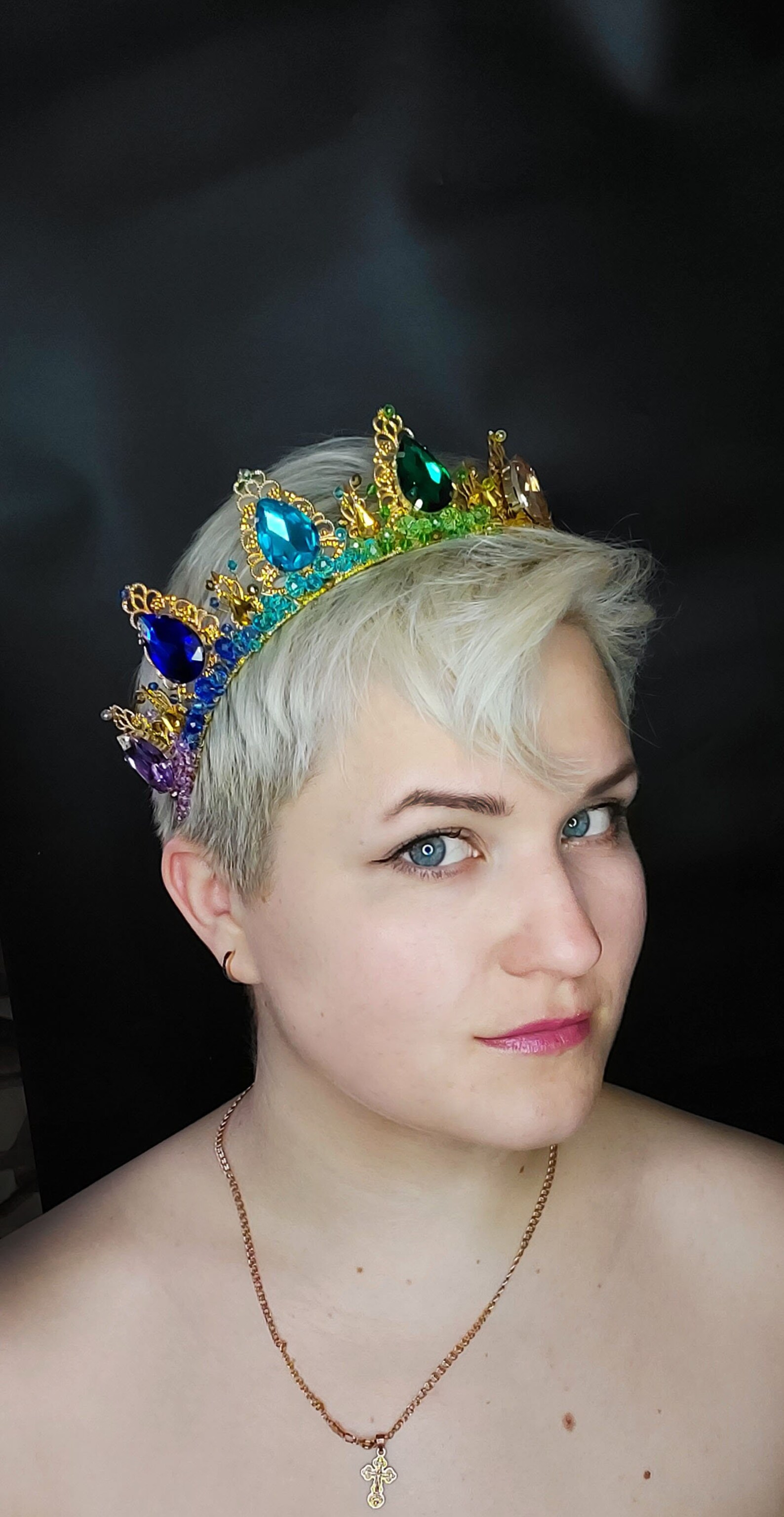 Rainbow Tiara, Lgbt Crown, Lesbian Headpiece,lgbt Jewelry, Gay Pride ...