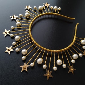 Couronne de perle couronne détoile diadème de couronne - Etsy France