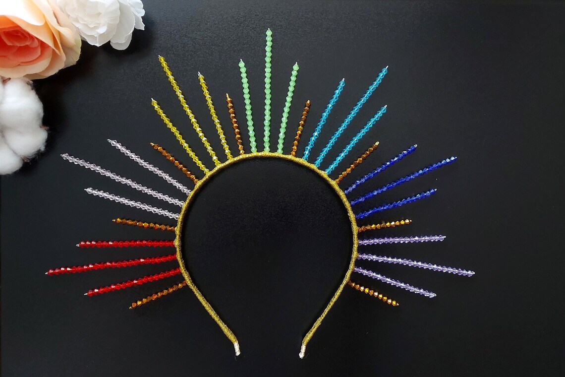 Rainbow tiara pride crown Lgbtq pride headpiece LGBT crown | Etsy