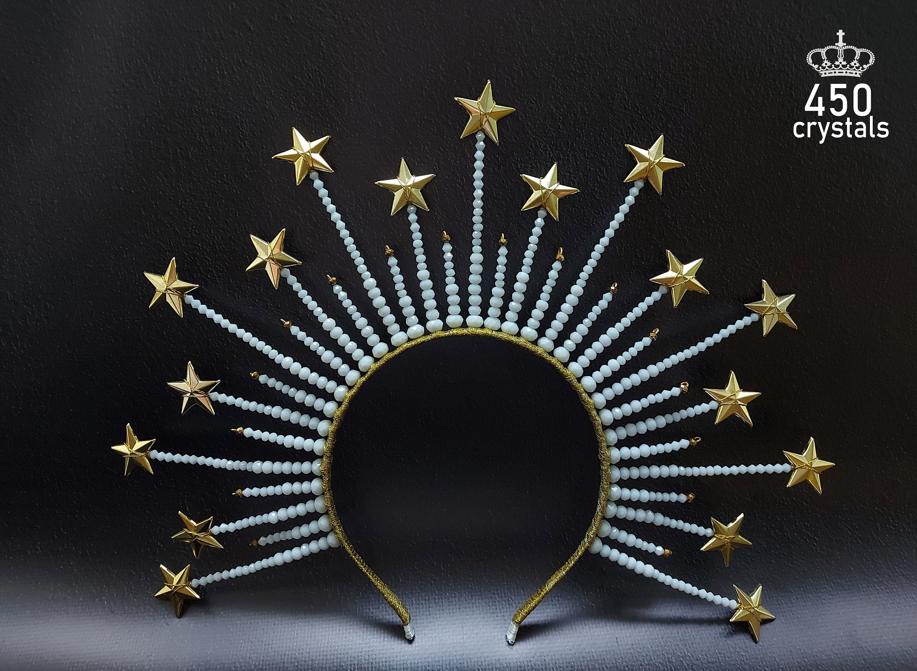 Star CrownHalo crown Gold Galaxy crown Celestial | Etsy