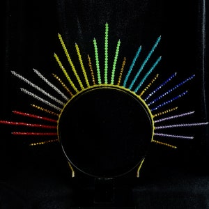 Rainbow tiara pride crown Lgbtq pride headpiece LGBT crown | Etsy