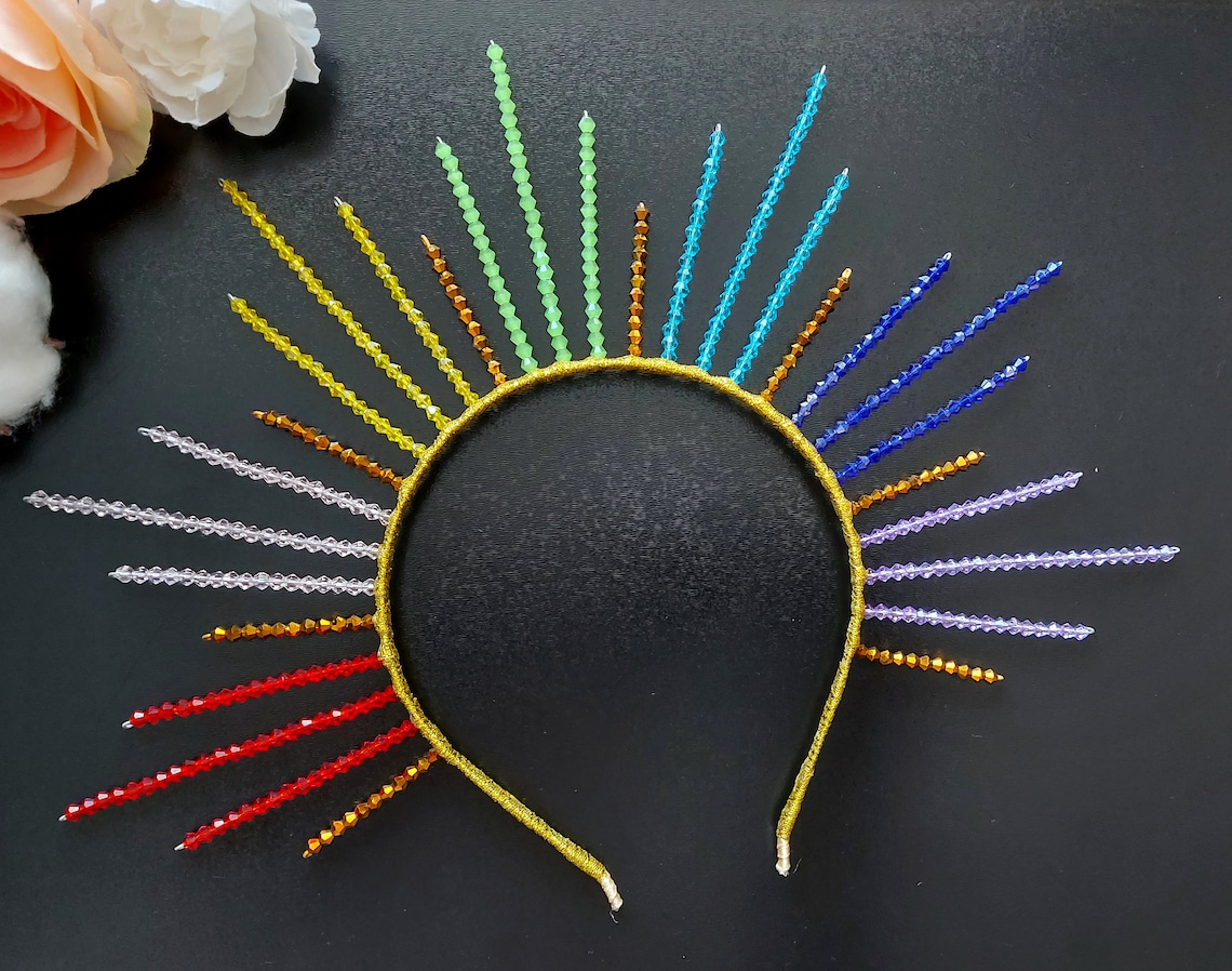 Rainbow tiara pride crown Lgbtq pride headpiece LGBT crown | Etsy