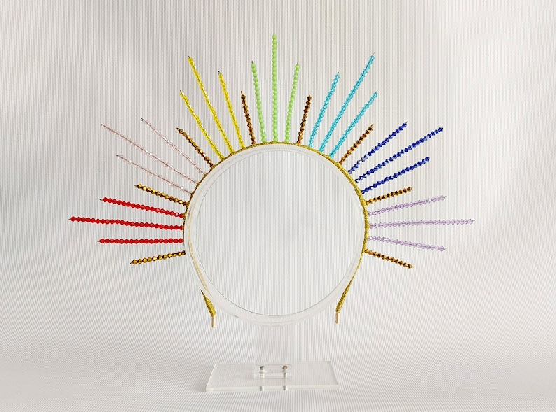 Rainbow tiara pride crown Lgbtq pride headpiece LGBT crown | Etsy