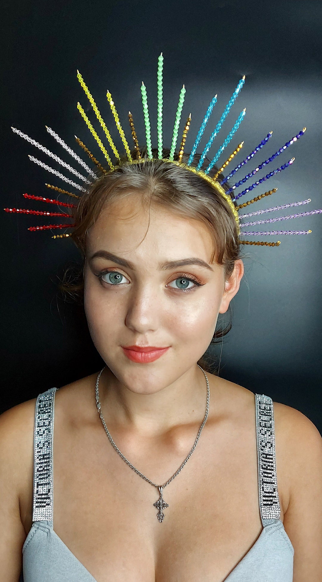 Rainbow Tiara, Pride Crown, Lgbtq Pride Headpiece, LGBT Crown, Rainbow ...