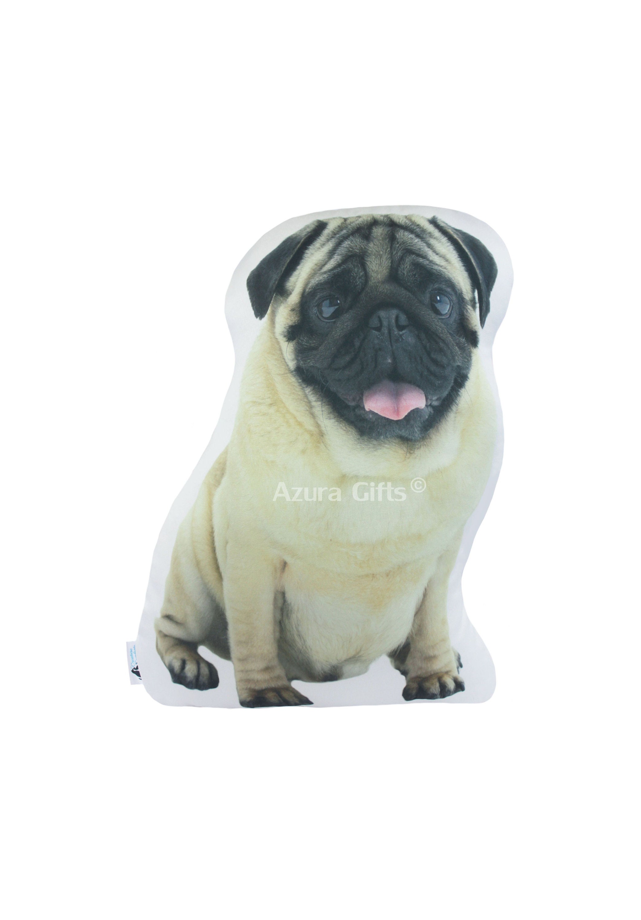 Pug Shaped Dog Cushion Add Custom Lettering Christmas Gift - Etsy UK
