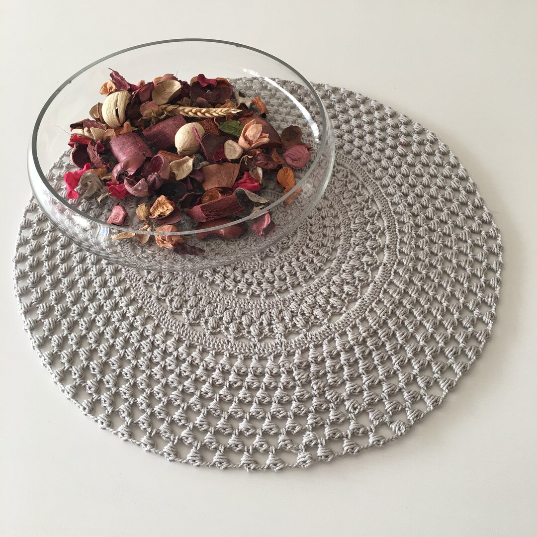 Large Modern Crochet Doily, Black Doily, White Doilies, Home Decoration ...