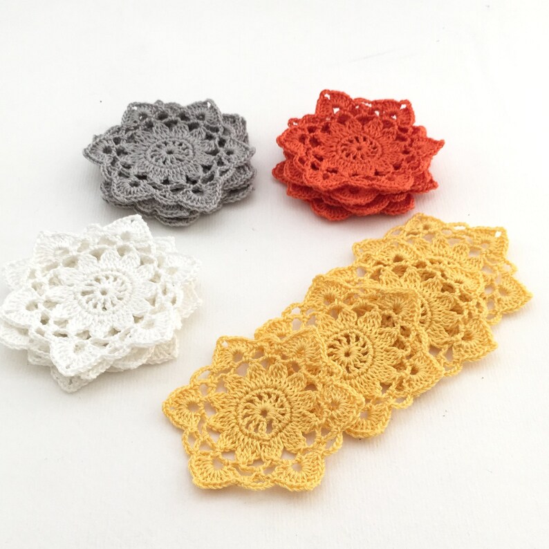 Tiny handmade doilies Small snowflake crochet doily Mini | Etsy