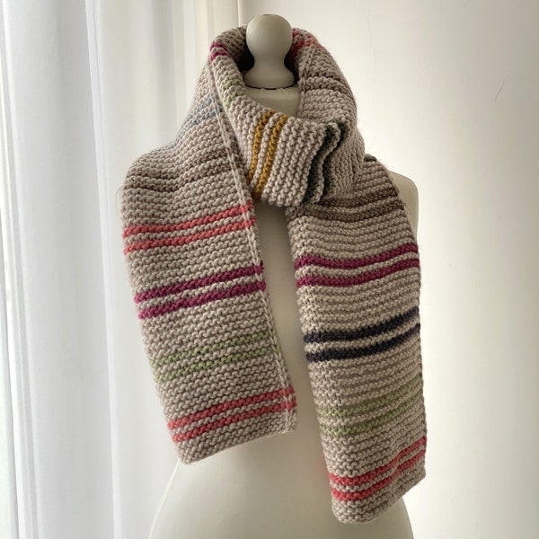 Knit Scarf Handmade - Etsy