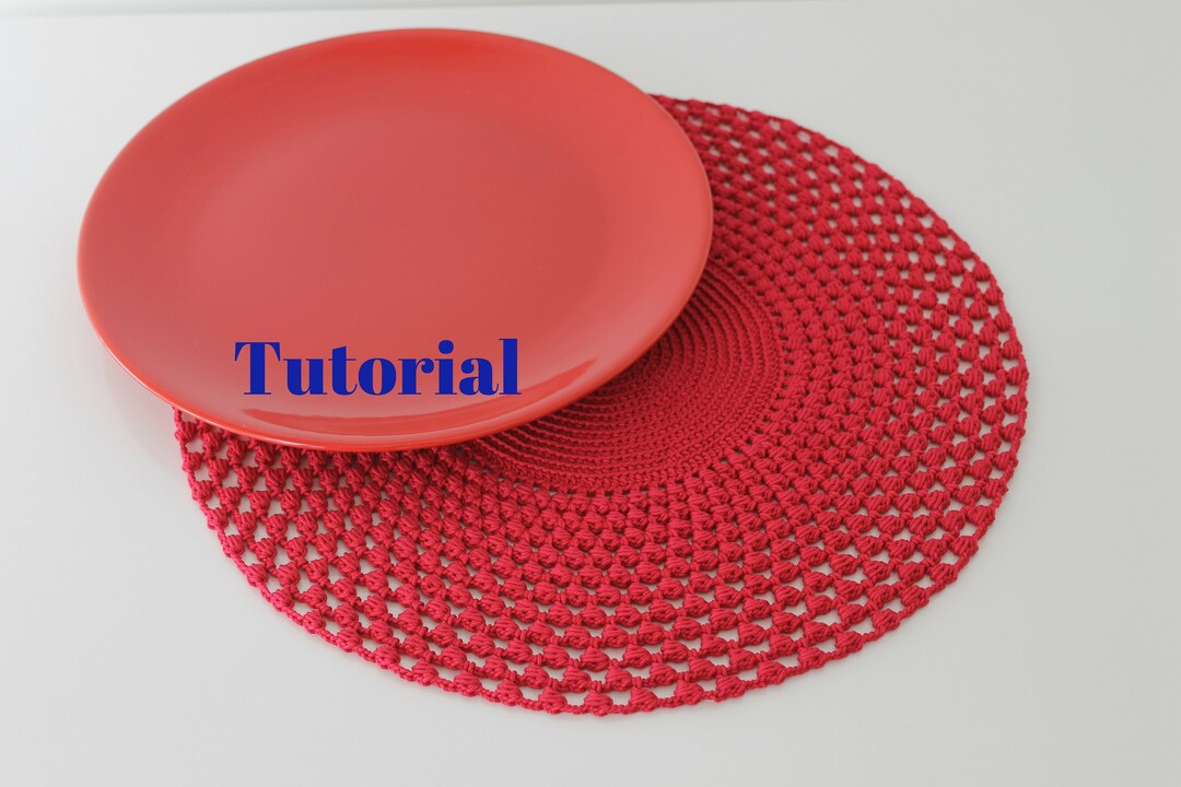 Modern Crochet Doily Pattern, Rome, Italian Underplate Tutorial, Crochet Centerpiece ...