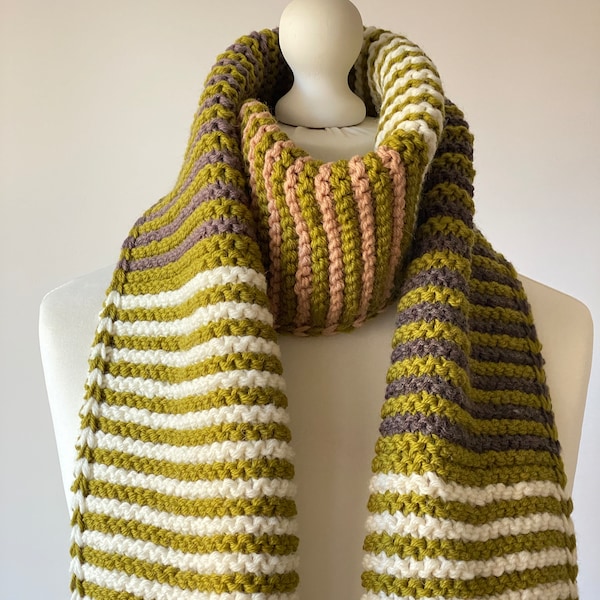 Knit Scarf Handmade - Etsy