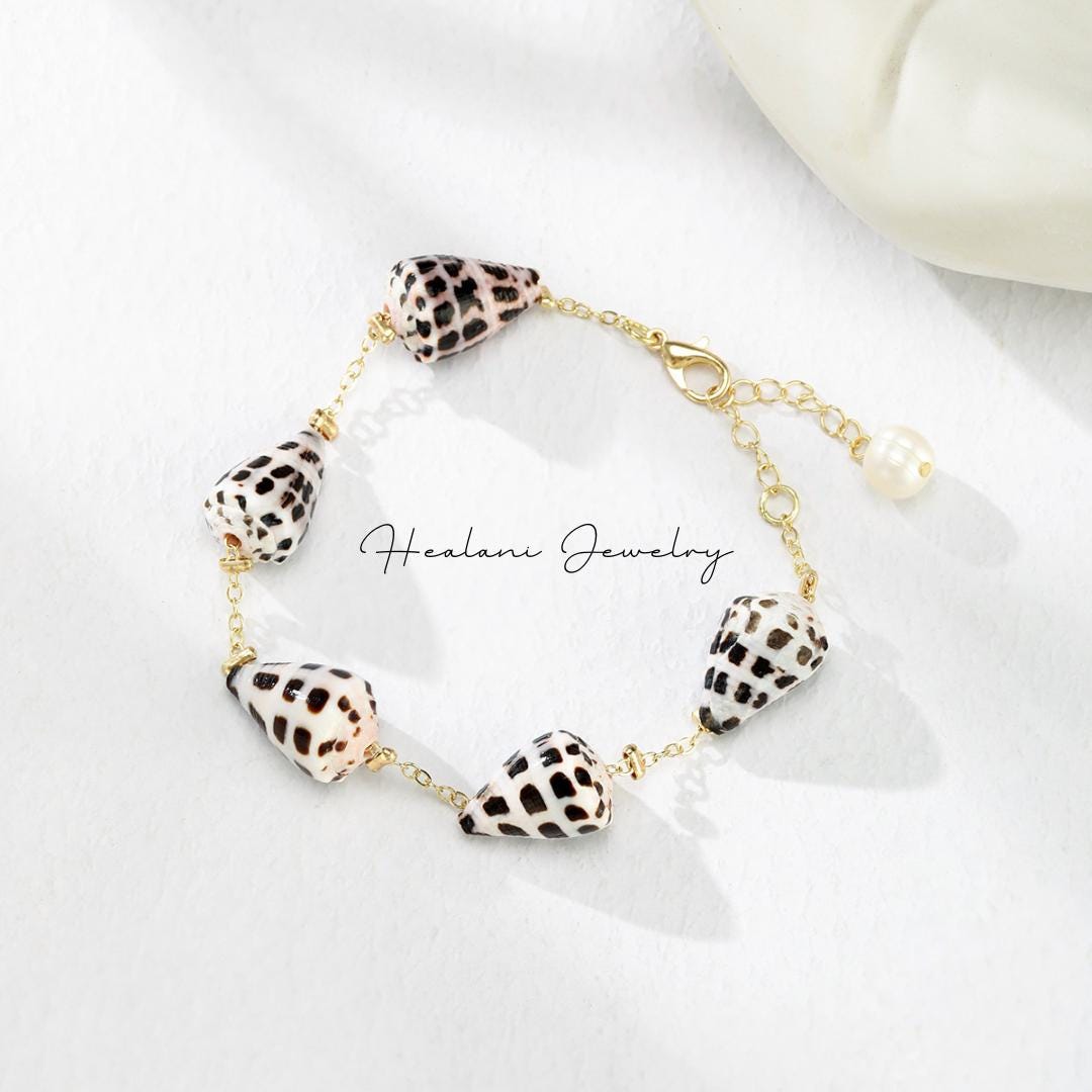 Hebrew Cone Shell Bracelet - Ocean Jewelry - Sea Shells - Beach Jewelry ...